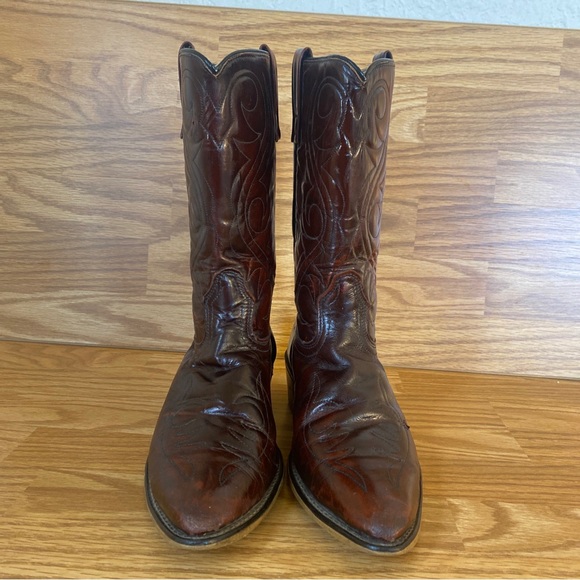 ACME | Shoes | Acme Usa Made Cordovan Dark Cherry Leather Western ...